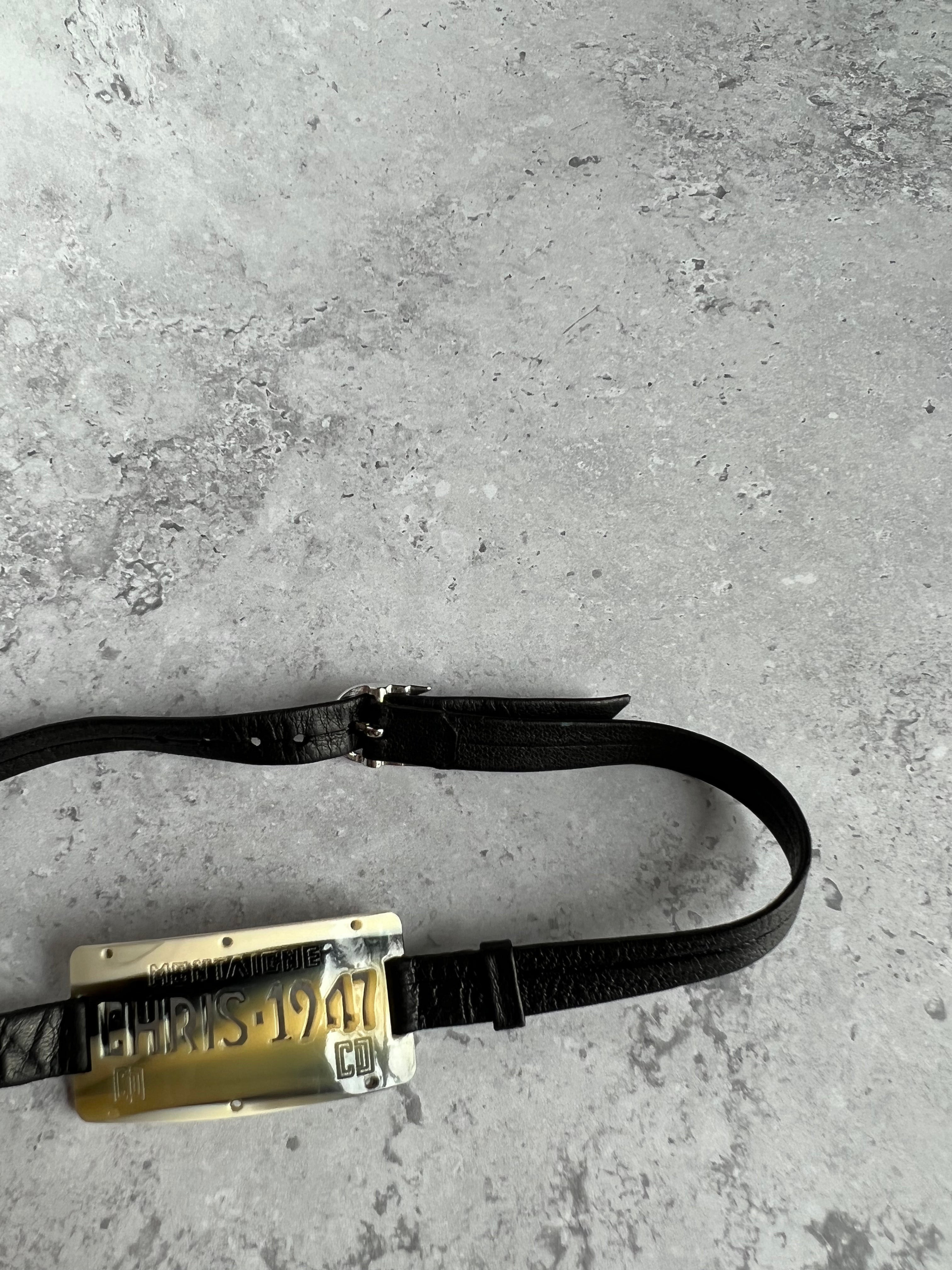 Dior Leather Choker Necklace – Le Comeback.